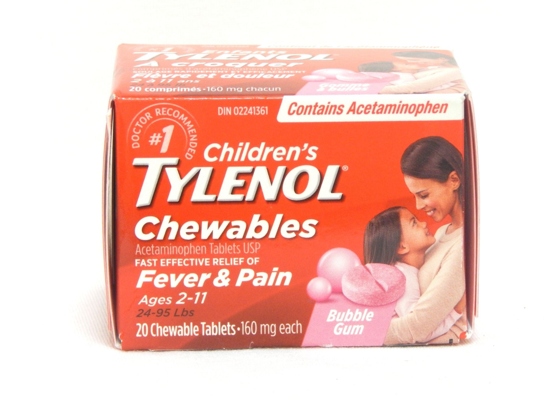 Tylenol Children's Chewable Tablets Bubble Gum