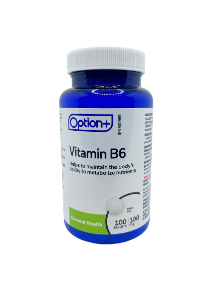 Option+ Vitamin B6 Tablets 100mg