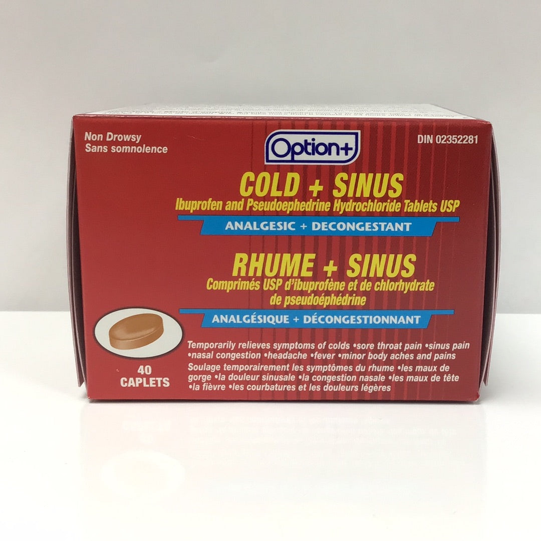 Option+ Cold & Sinus Caplets